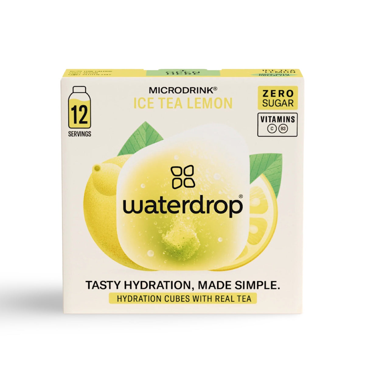 Waterdrop Ice Tea Lemon Hydration Cubes (12 Servings) – KK TENNIS