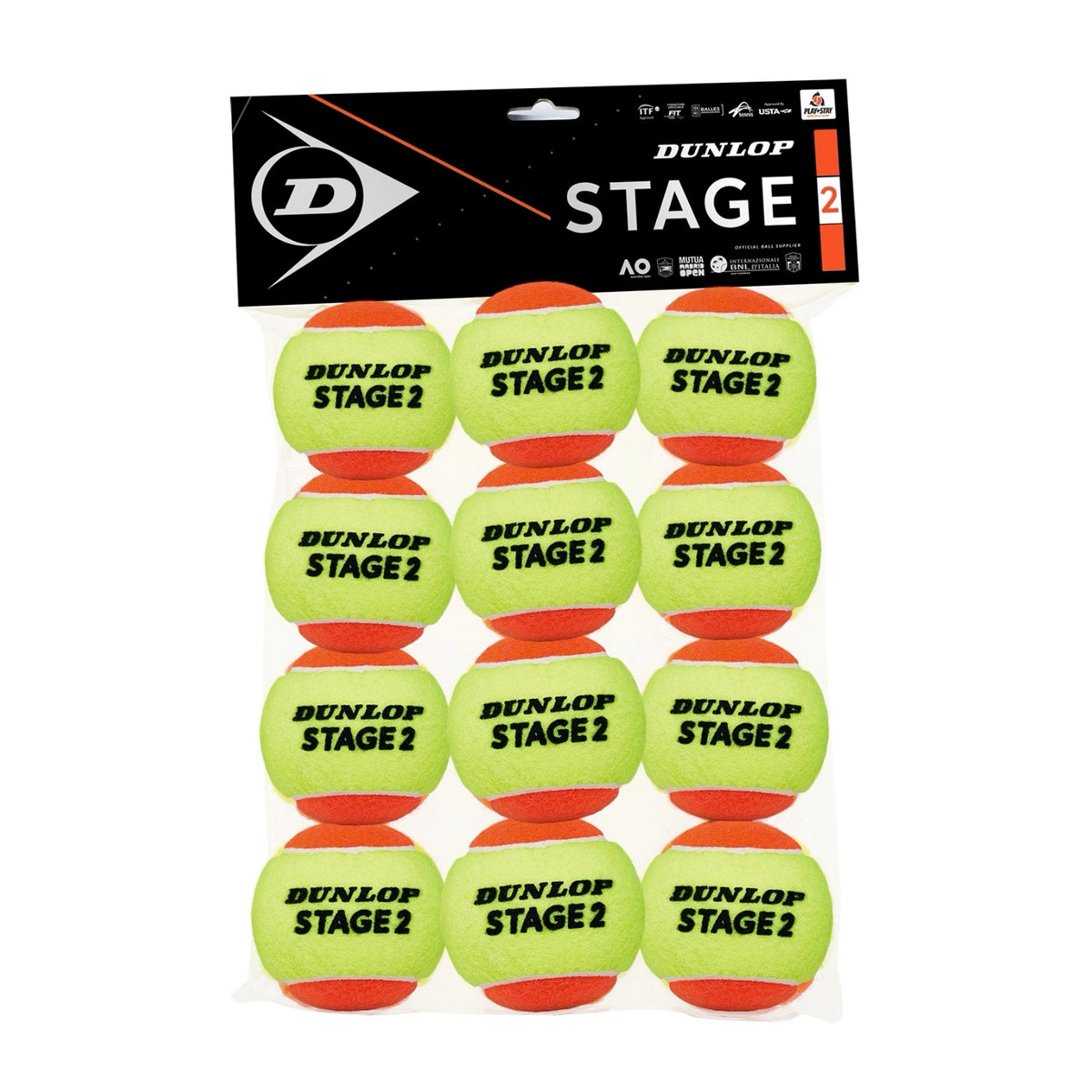 Dunlop Stage 2 Orange Ball 12-Ball Pack – KK TENNIS